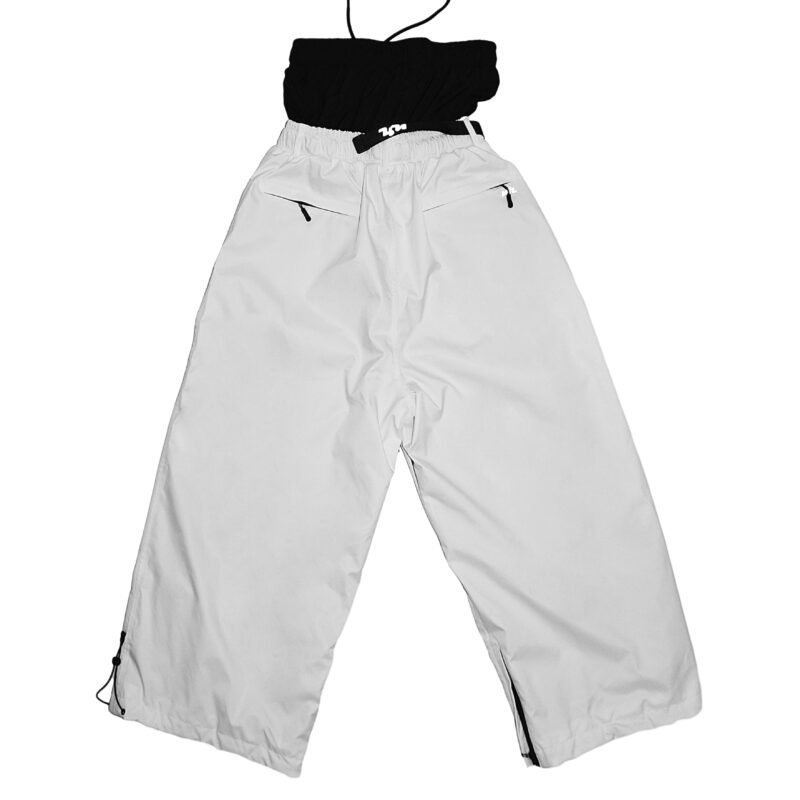 DOWNTOWN BAGGY SNOW PANTS- WHITE