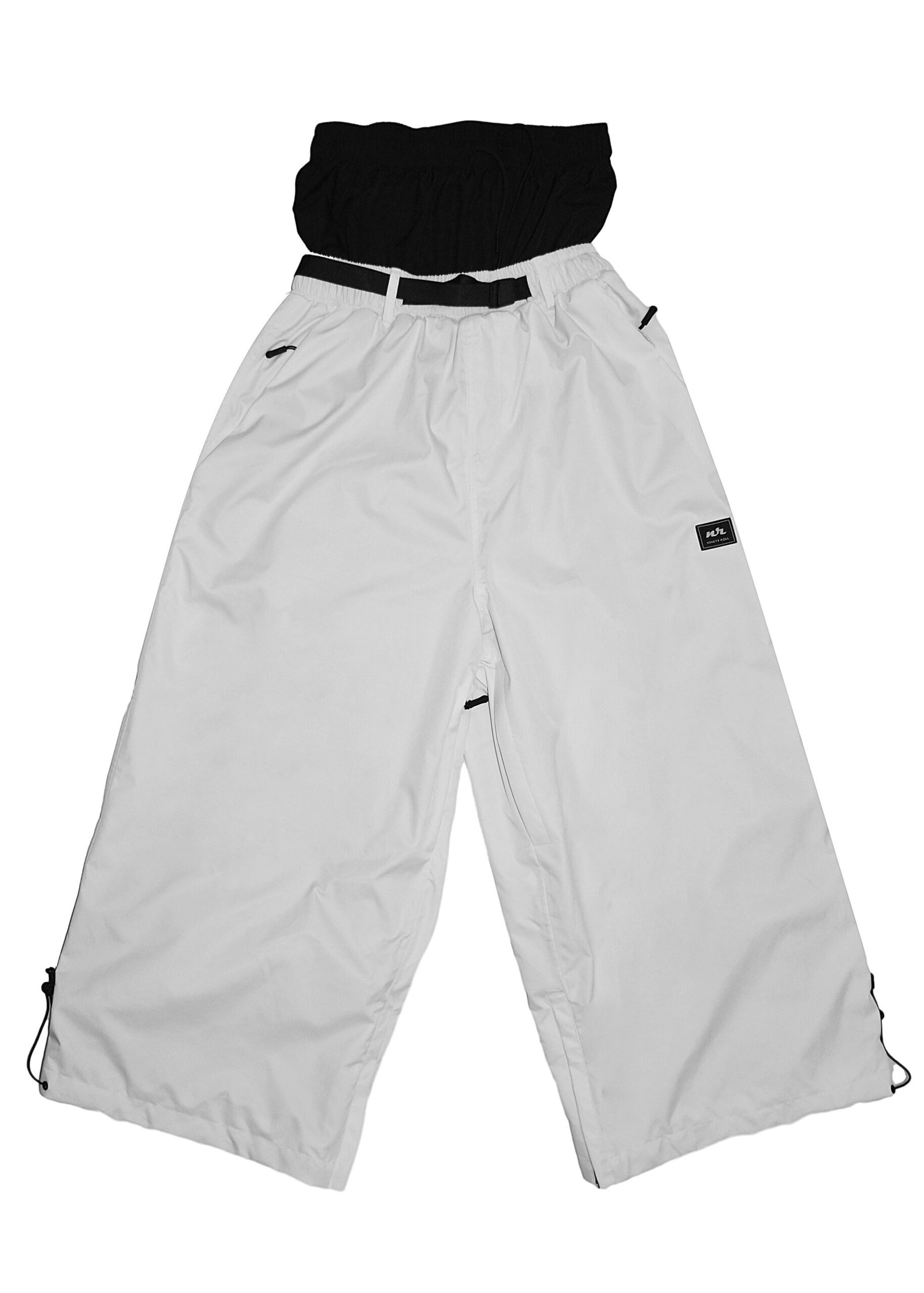DOWNTOWN BAGGY SNOW PANTS- WHITE