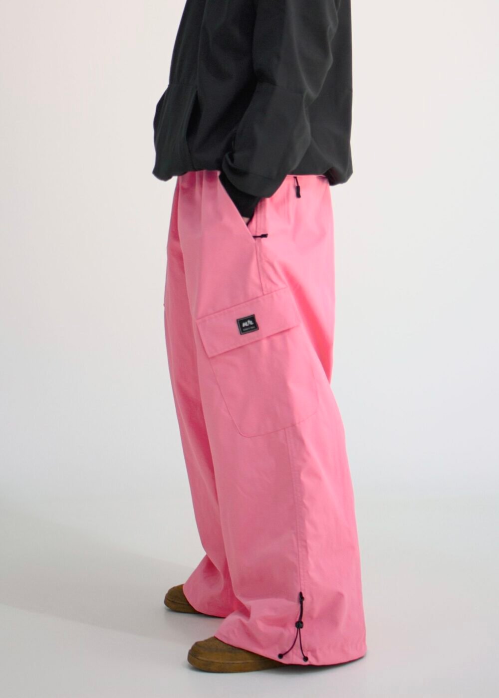 DOWNTOWN 30K CARGO BAGGY SNOW PANTS | PINK