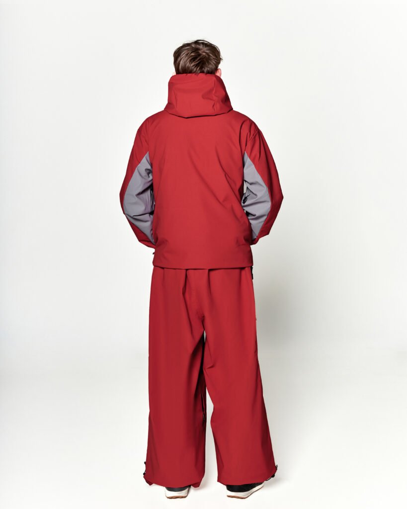 TWIN LINE 30K SNOW JACKET | RED GREY - NINETY ROLL